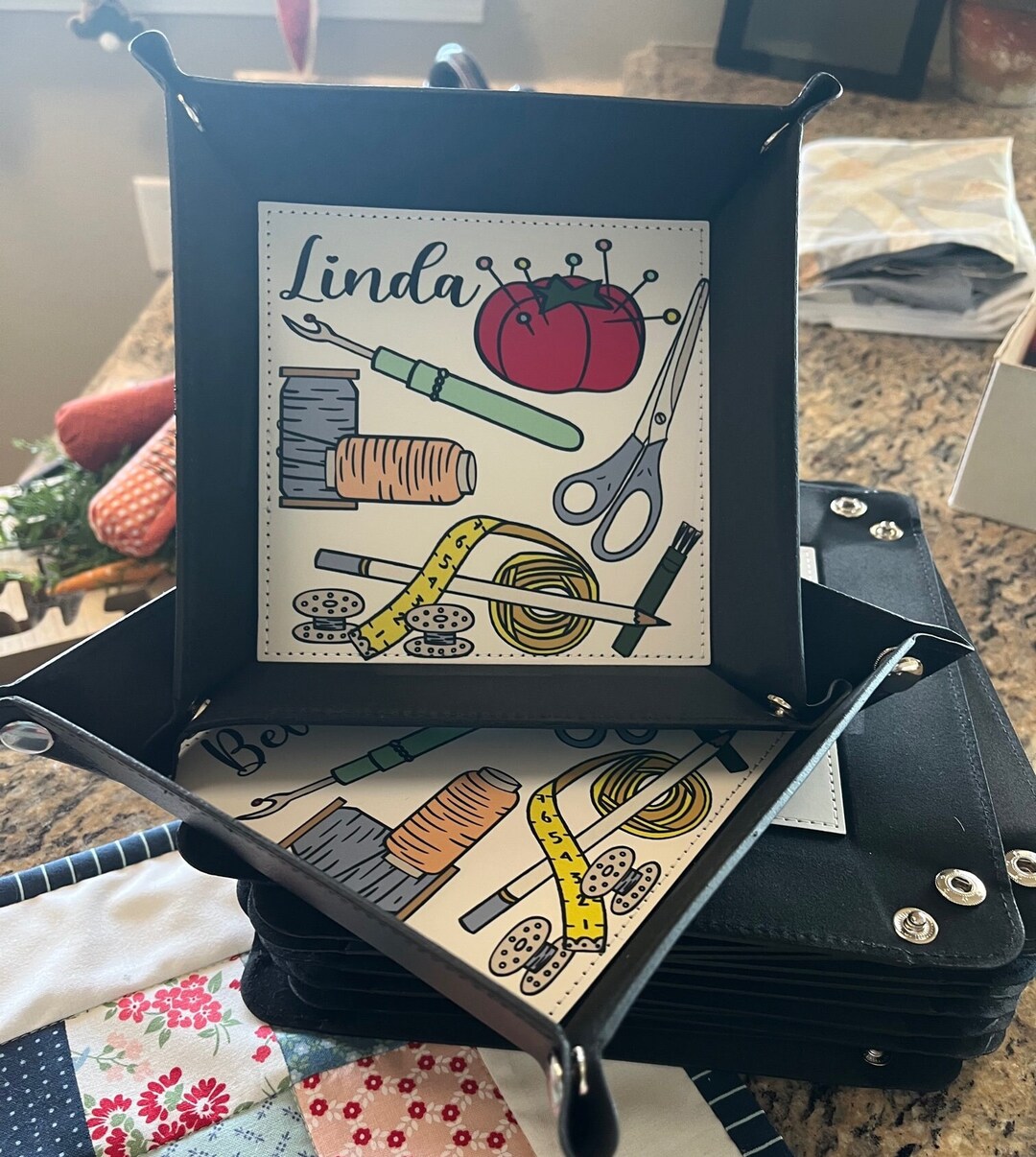 Sewing Doodle Catch All Snap up Tray Perfect to Hold Your Sewing ...