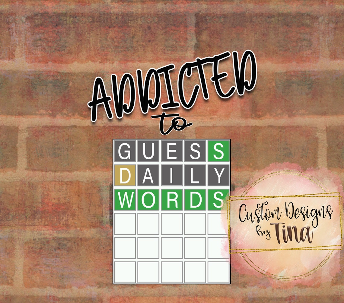Addicted to Daily Word Puzzles Instant Download Digital - Etsy
