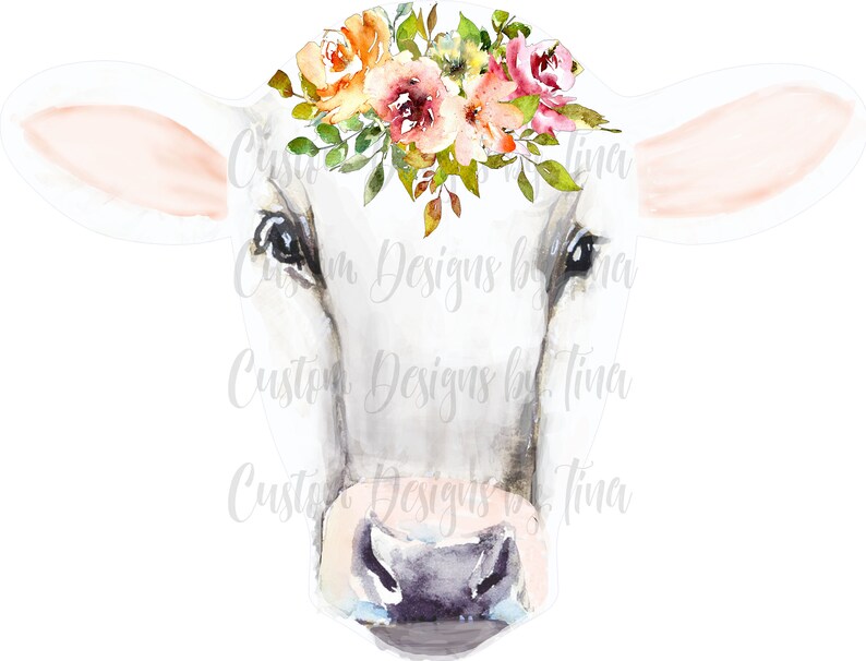 3 Design Color Options for This Cute Cow Head Go From Earrings to Wall ...