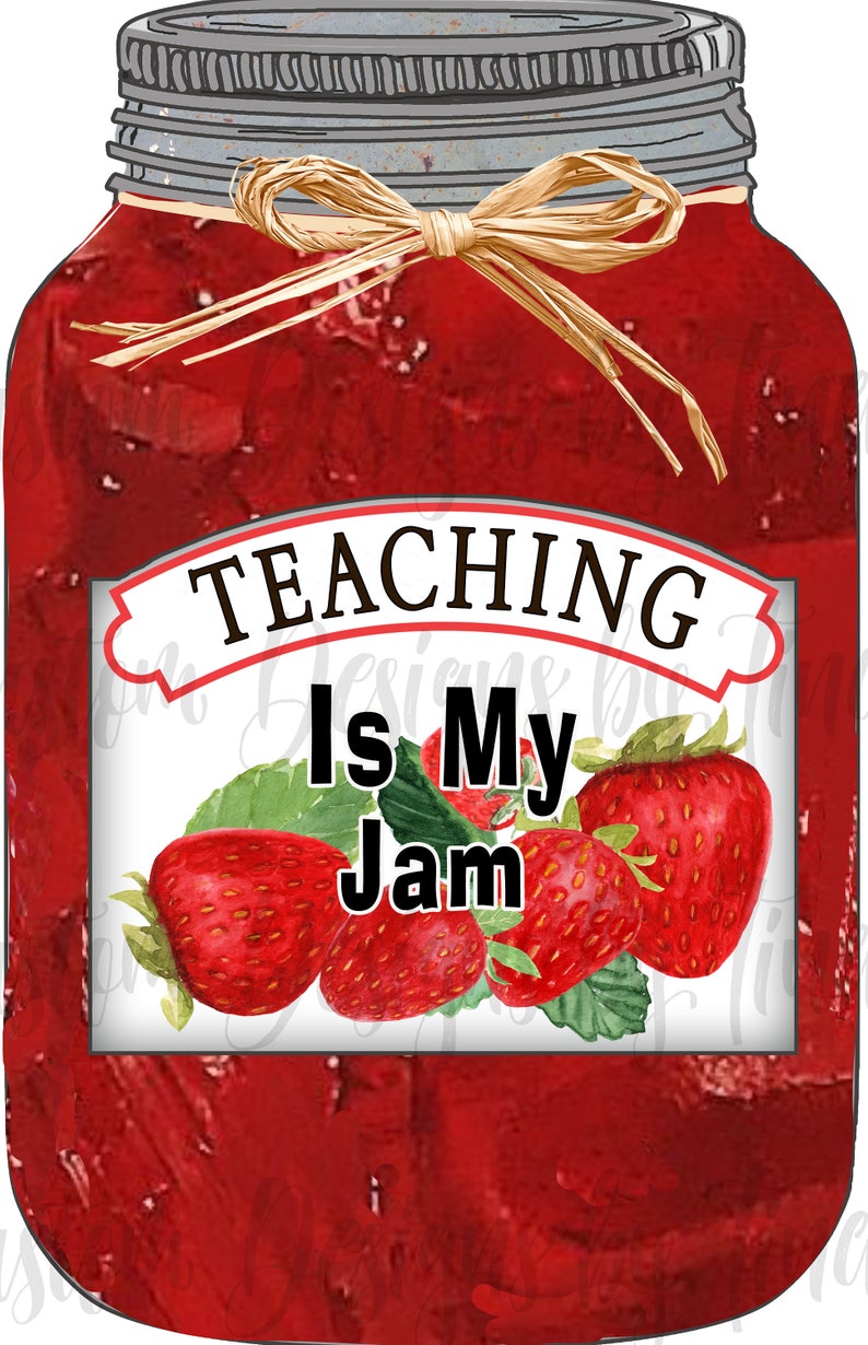 Teaching is my Jam Digital Design Hardboard Sublimation for | Etsy