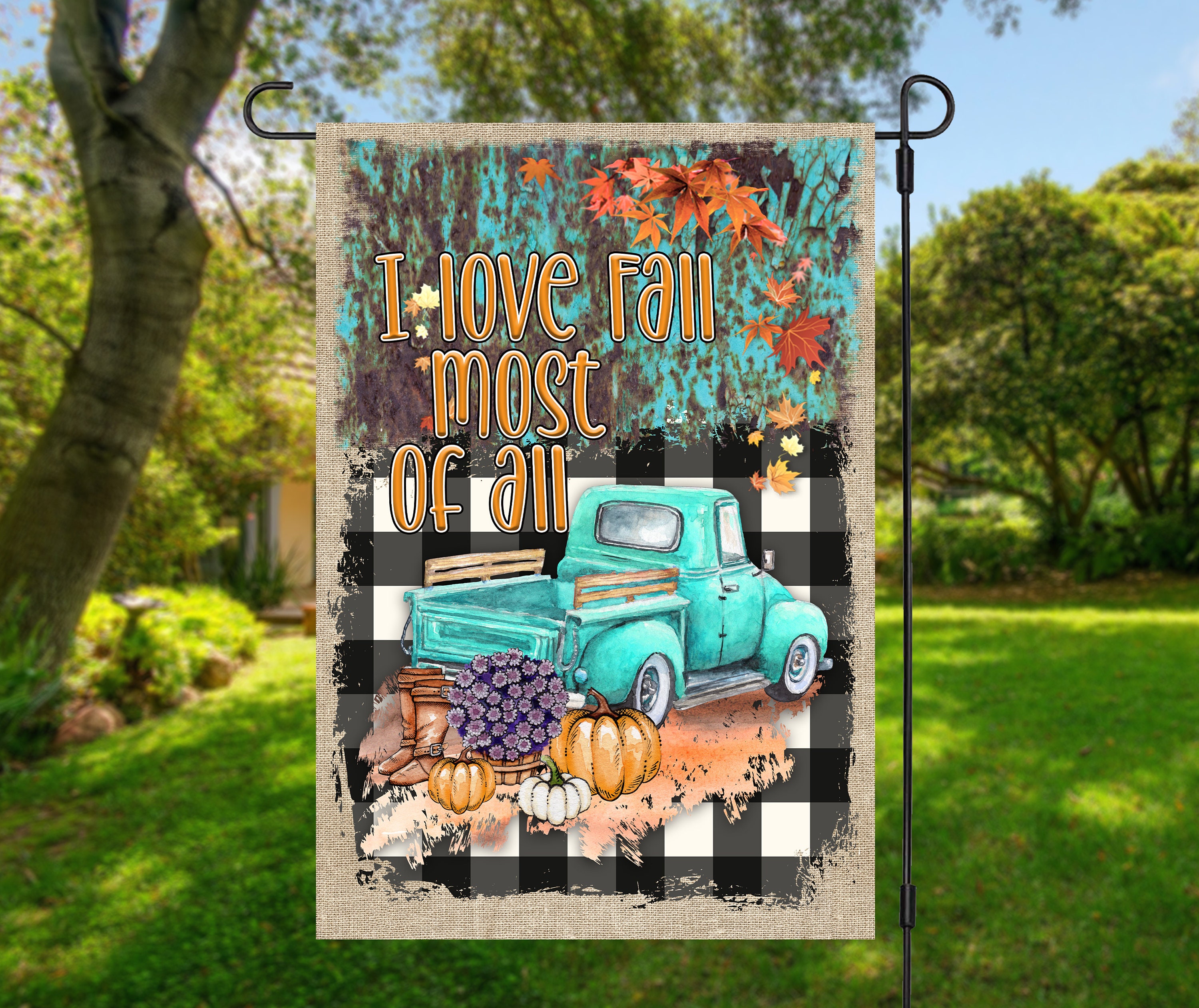 You Get Both Designs I Love Fall Most of All and Falling for | Etsy