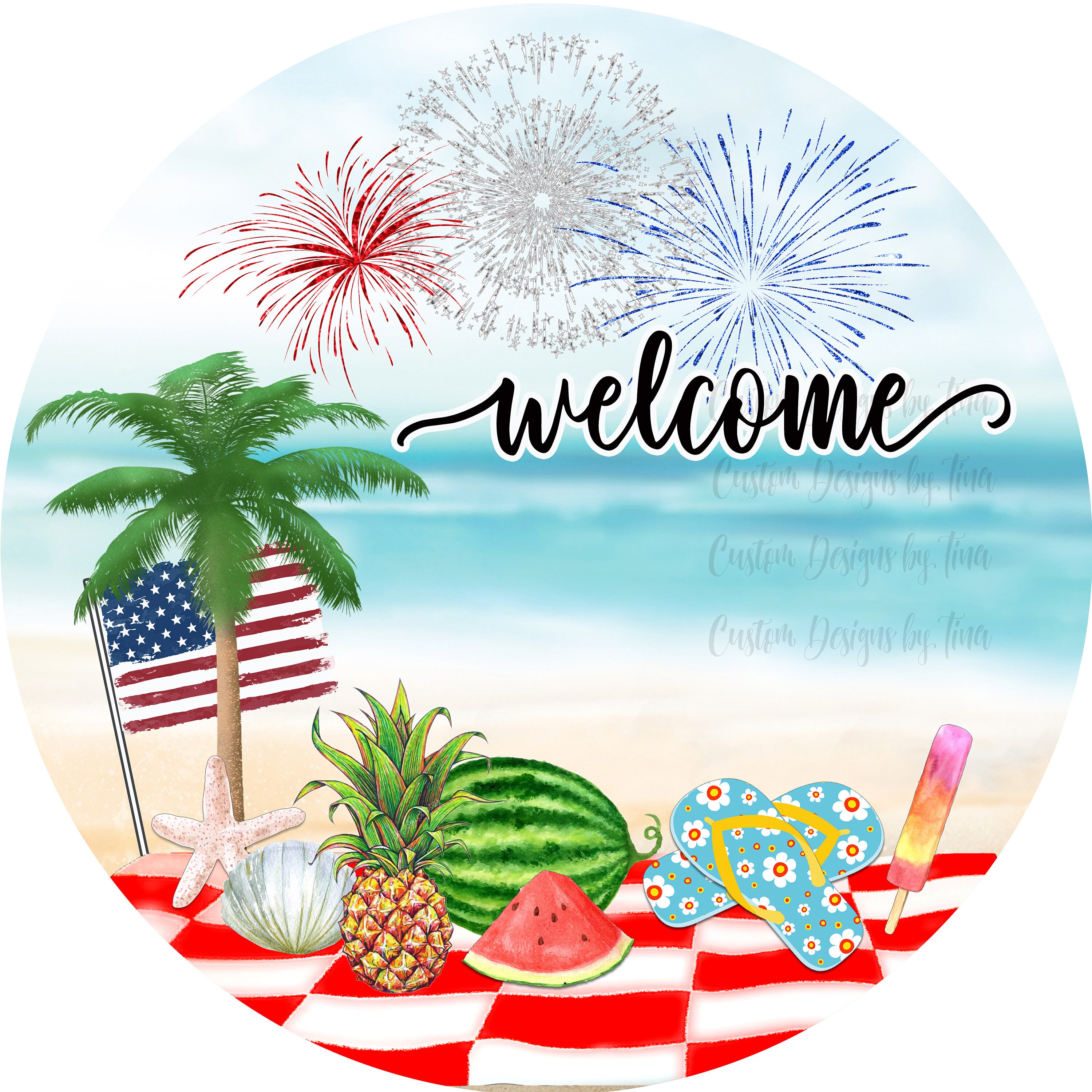 All Things Summer Round 2 Design Options 1 With Welcome and - Etsy
