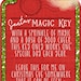 Santas Magic Key With Ornament Poem Instant Download Digital Design for ...