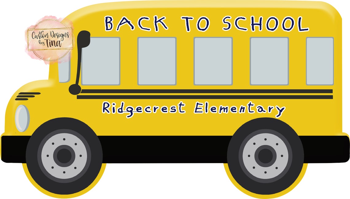 School Bus With Windows or Window Frame Option All Sizes - Etsy