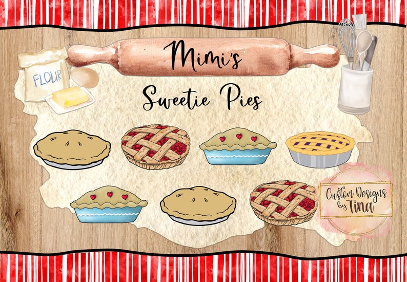 Add Name Mimi's Grandmas Etc. Sweetie Pies. Add Pies & Names Cutting ...