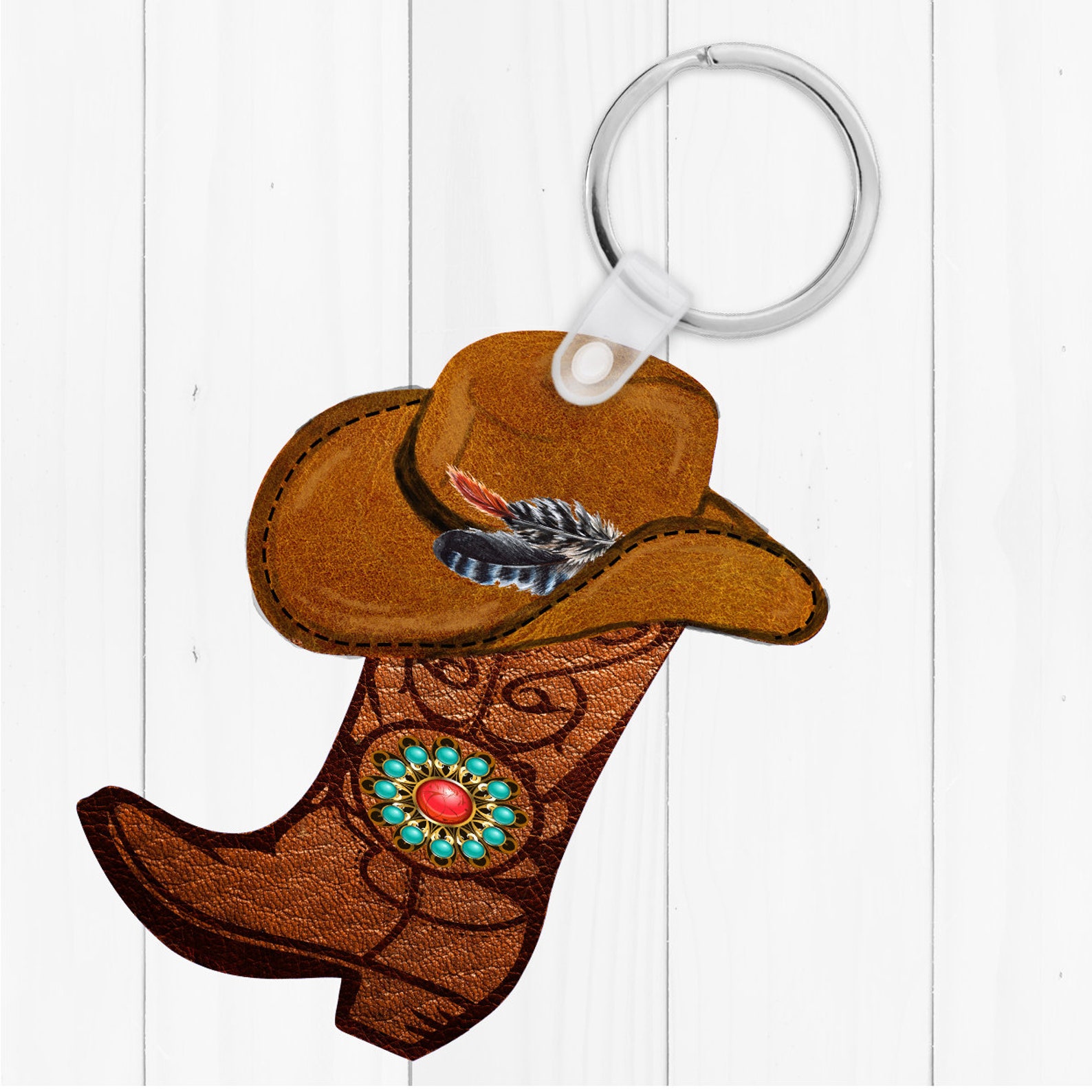 2 Designs Cowboy Boots and Hats With Space for Monogram. - Etsy