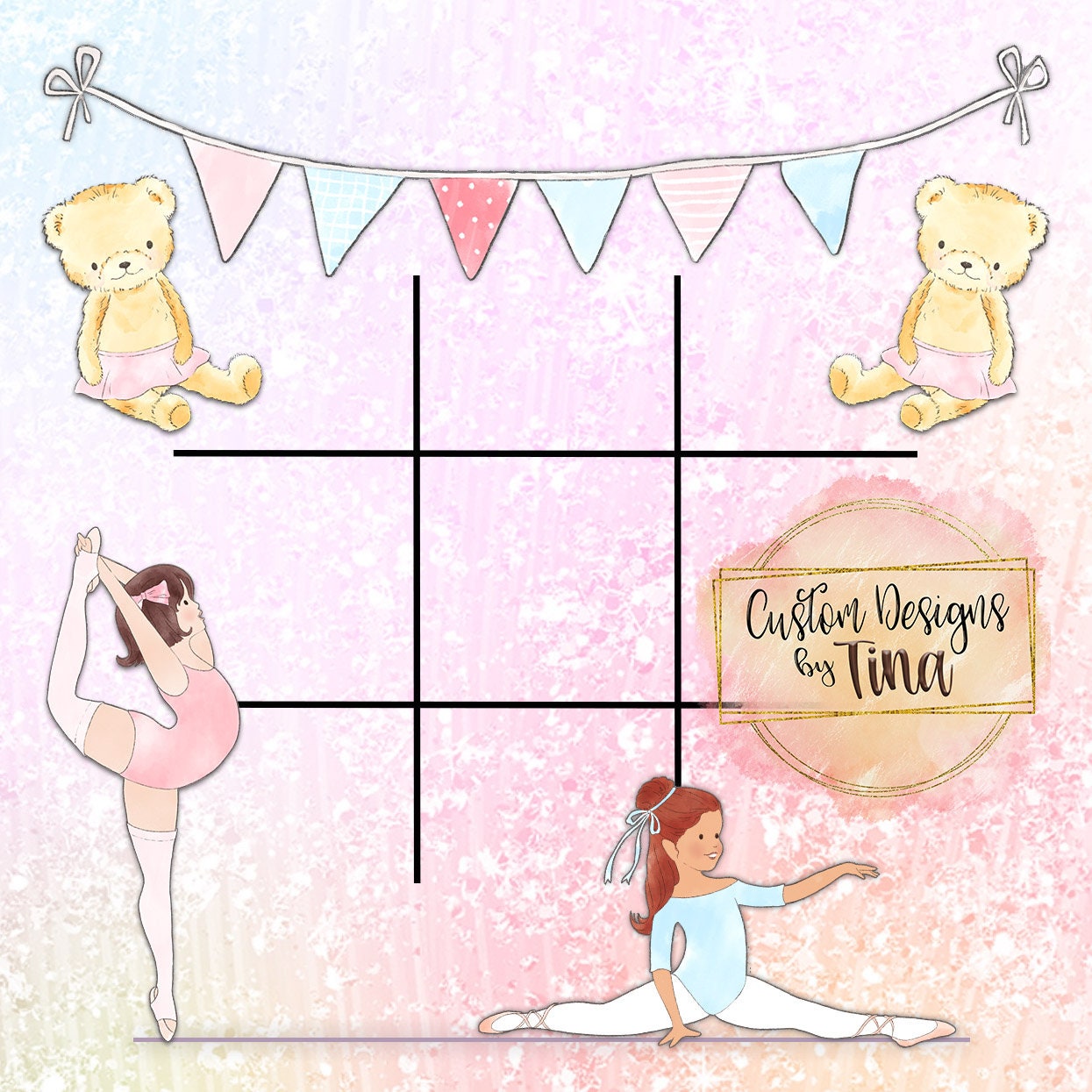 Cute Mini Tic Tac Toe Boards 5 Designs With Room to Add Name - Etsy