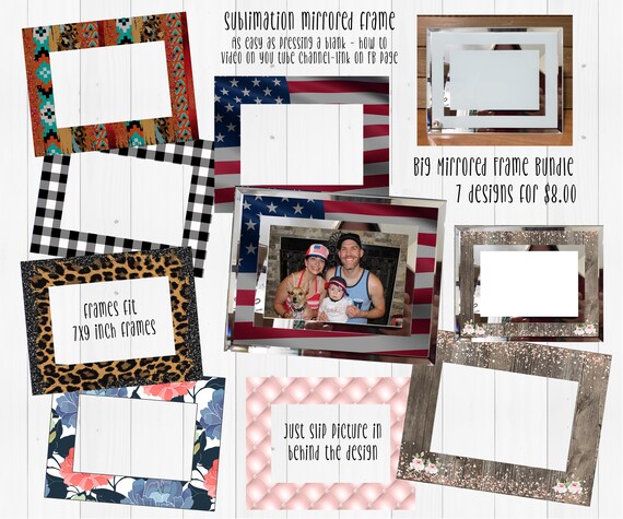 7 X 9 Frame Bundle. 7 Digital Frame Designs Digital Download | Etsy