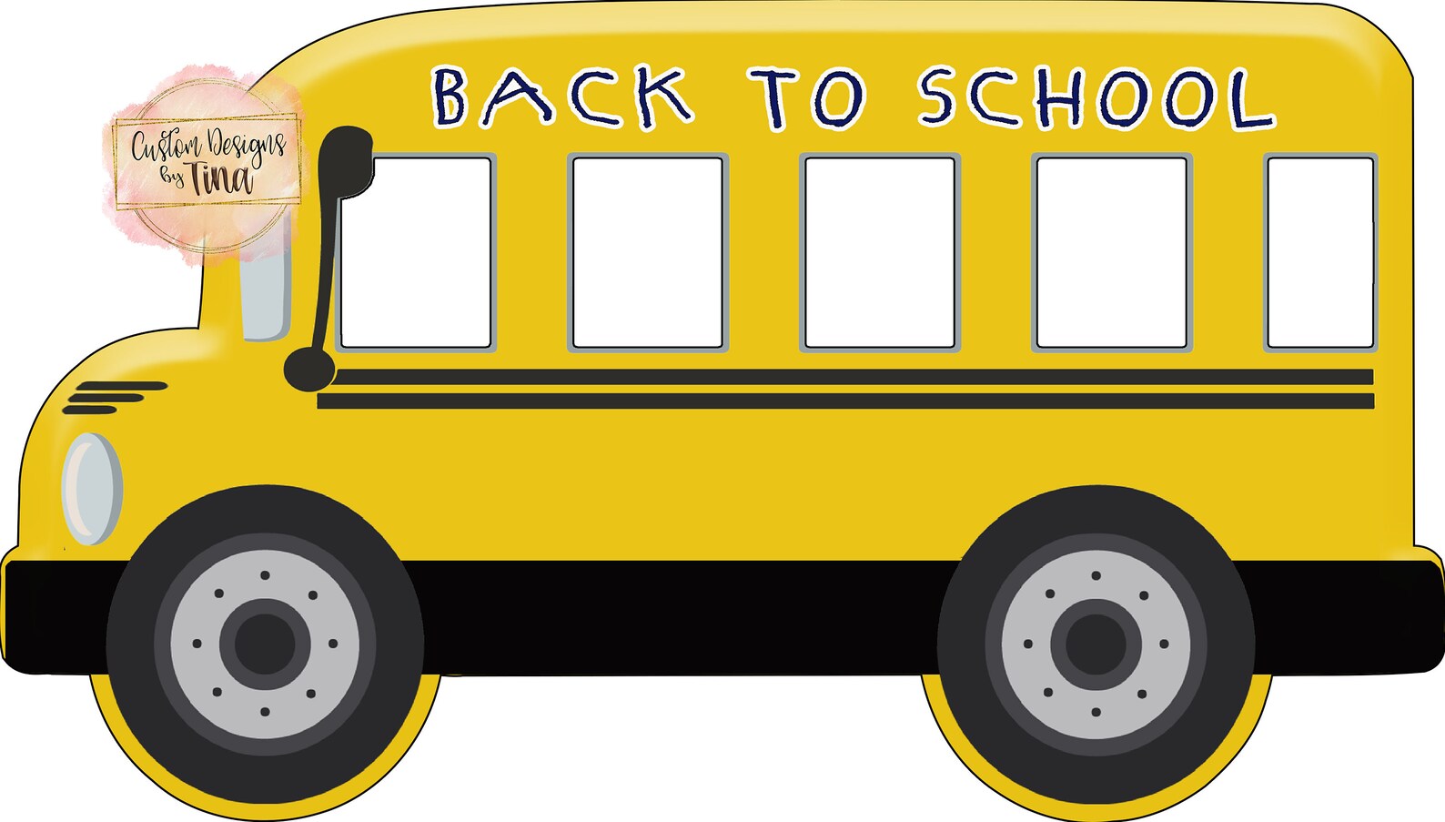 School Bus With Windows or Window Frame Option All Sizes - Etsy