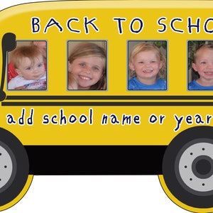 School Bus With Windows or Window Frame Option All Sizes - Etsy