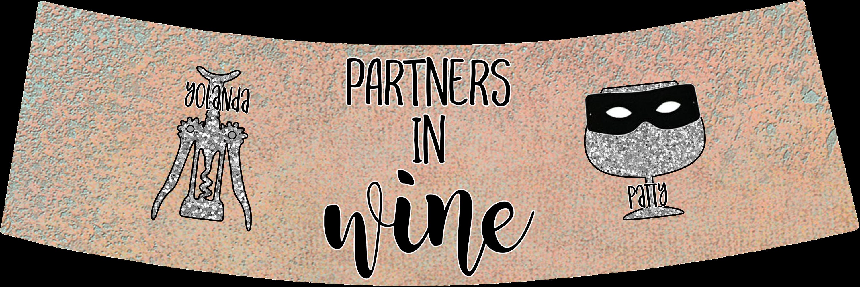 2 Design Options Partners in Wine With and Without Full Wrap | Etsy