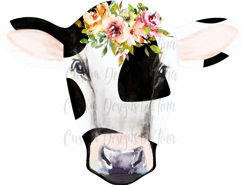 3 Design Color Options for This Cute Cow Head Go From Earrings to Wall ...