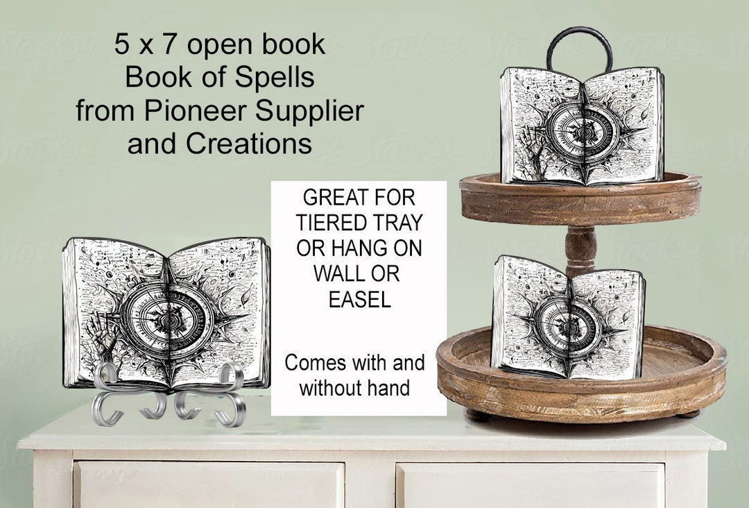 Book of Spells 5 X7 Open Book Instant Download Digital Design for ...