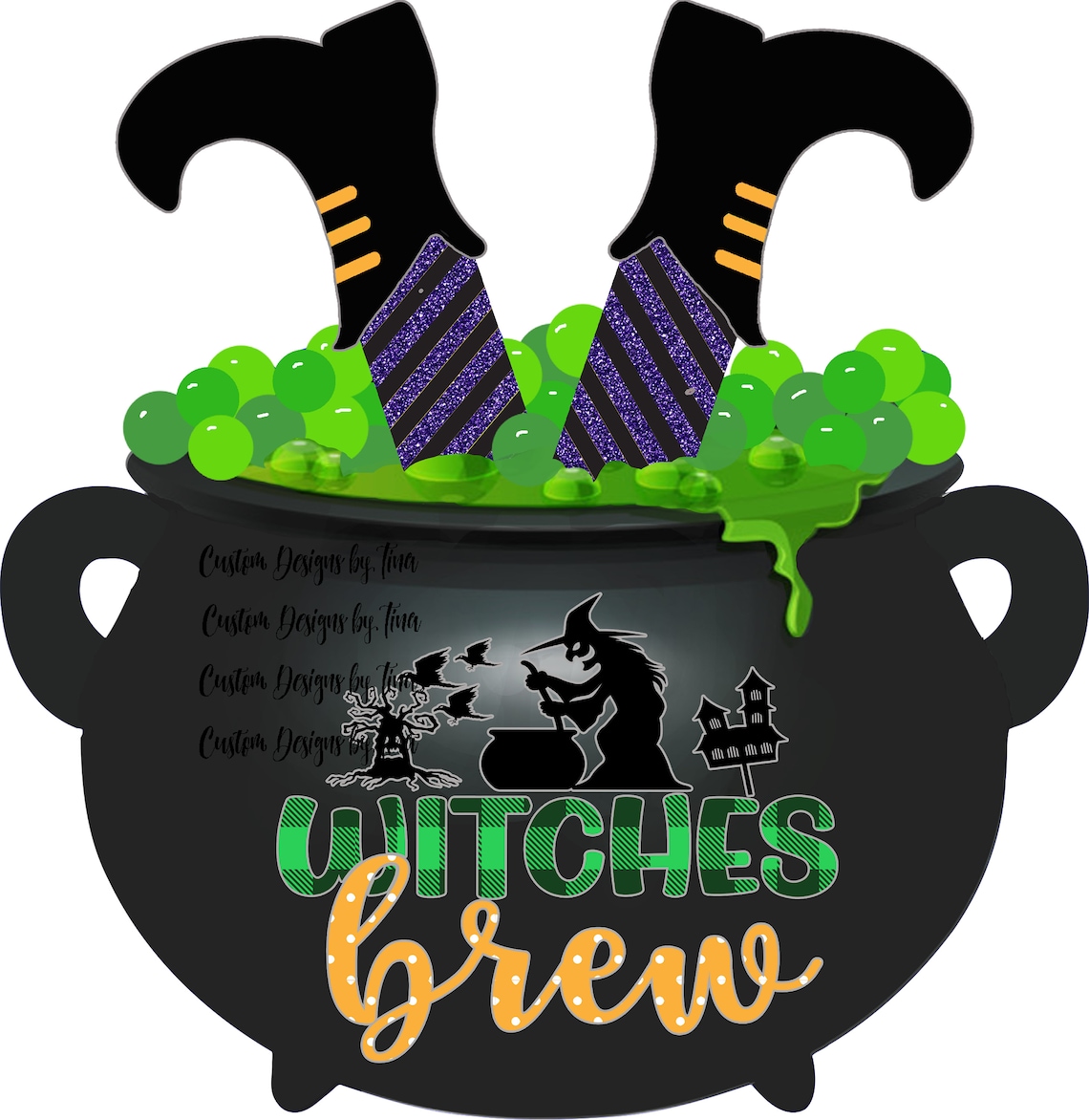 Witches Brew Cauldron Instant Download Digital Design for - Etsy