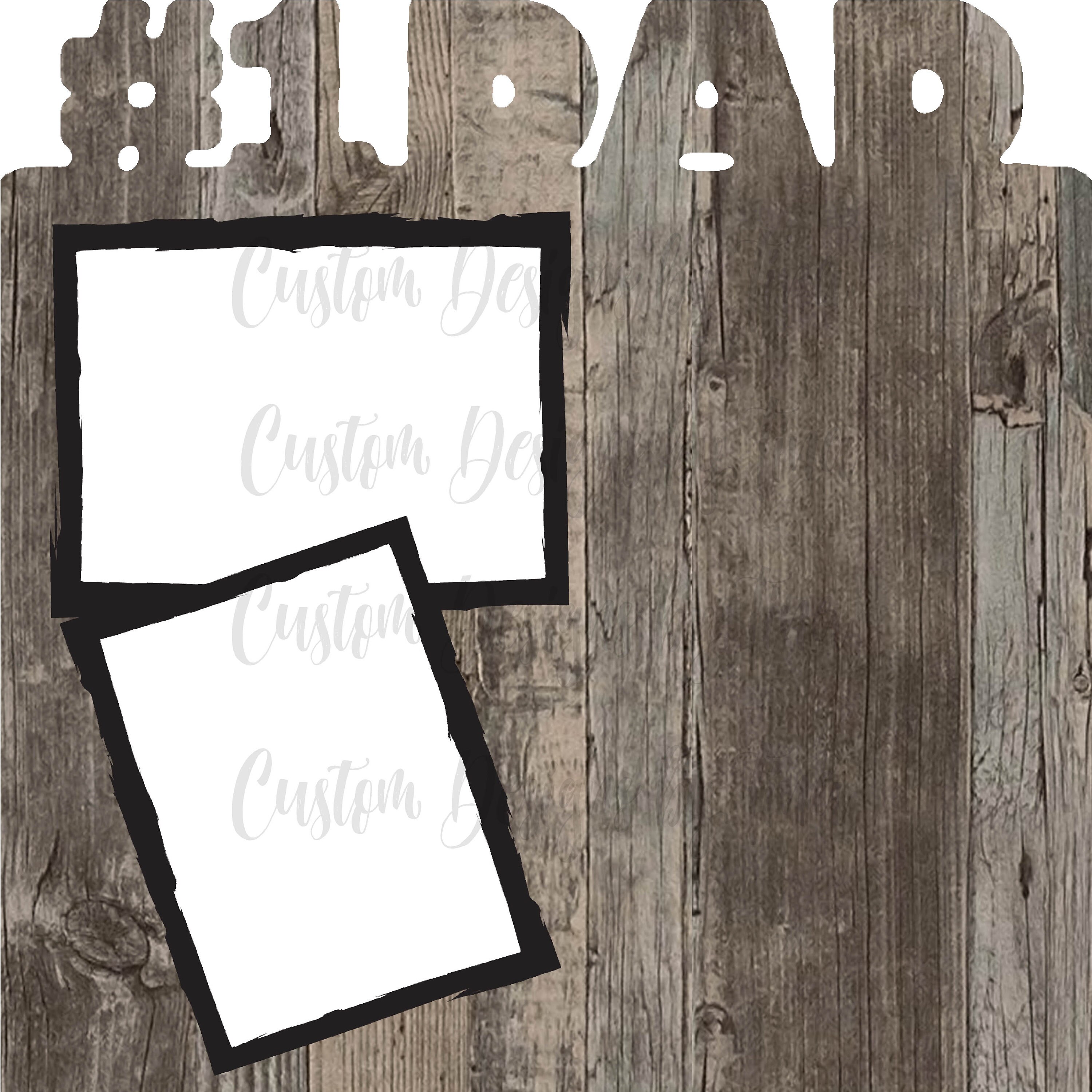 Number 1 Dad With 5 Different Design Options and Space to - Etsy