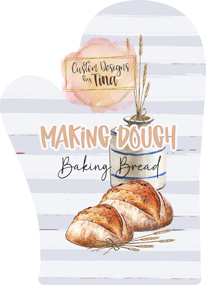 Bread Making Era Cutting Board Oven Mitt, Pot Holder and Towel in 2 ...