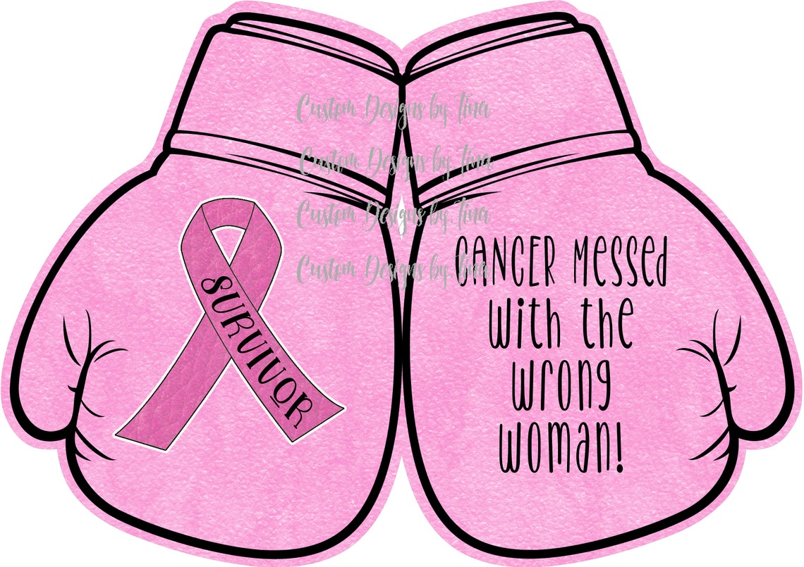 5 Design Options Boxing Gloves Surviving Cancer Instant - Etsy