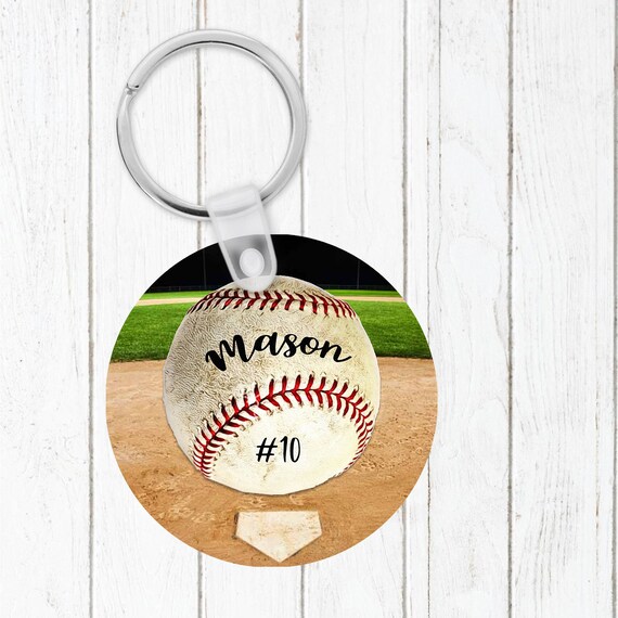 Personalize Baseball Design on Round for Keychain Magnet Car - Etsy