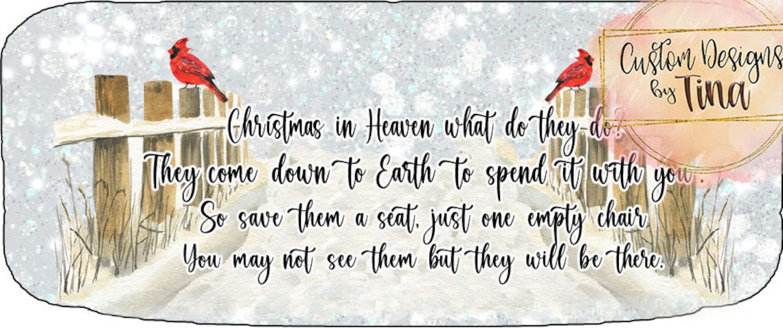Christmas in Heaven Cardinals Memorial Bench 2 Photo Frames ...