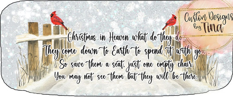 Christmas in Heaven Cardinals Memorial Bench 2 Photo Frames ...