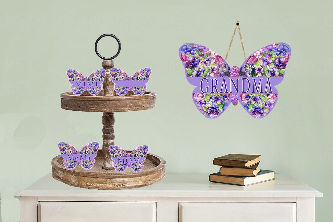 Add Name or Kids Names on Pretty Butterfly Instant Download Digital ...