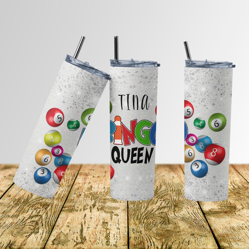 2 Designs Bingo Coffee Mug and Bingo Tumbler With Bingo Queen - Etsy
