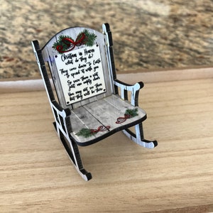 Christmas in Heaven What Do They Do? Save a Chair Poem Rocking Chair ...