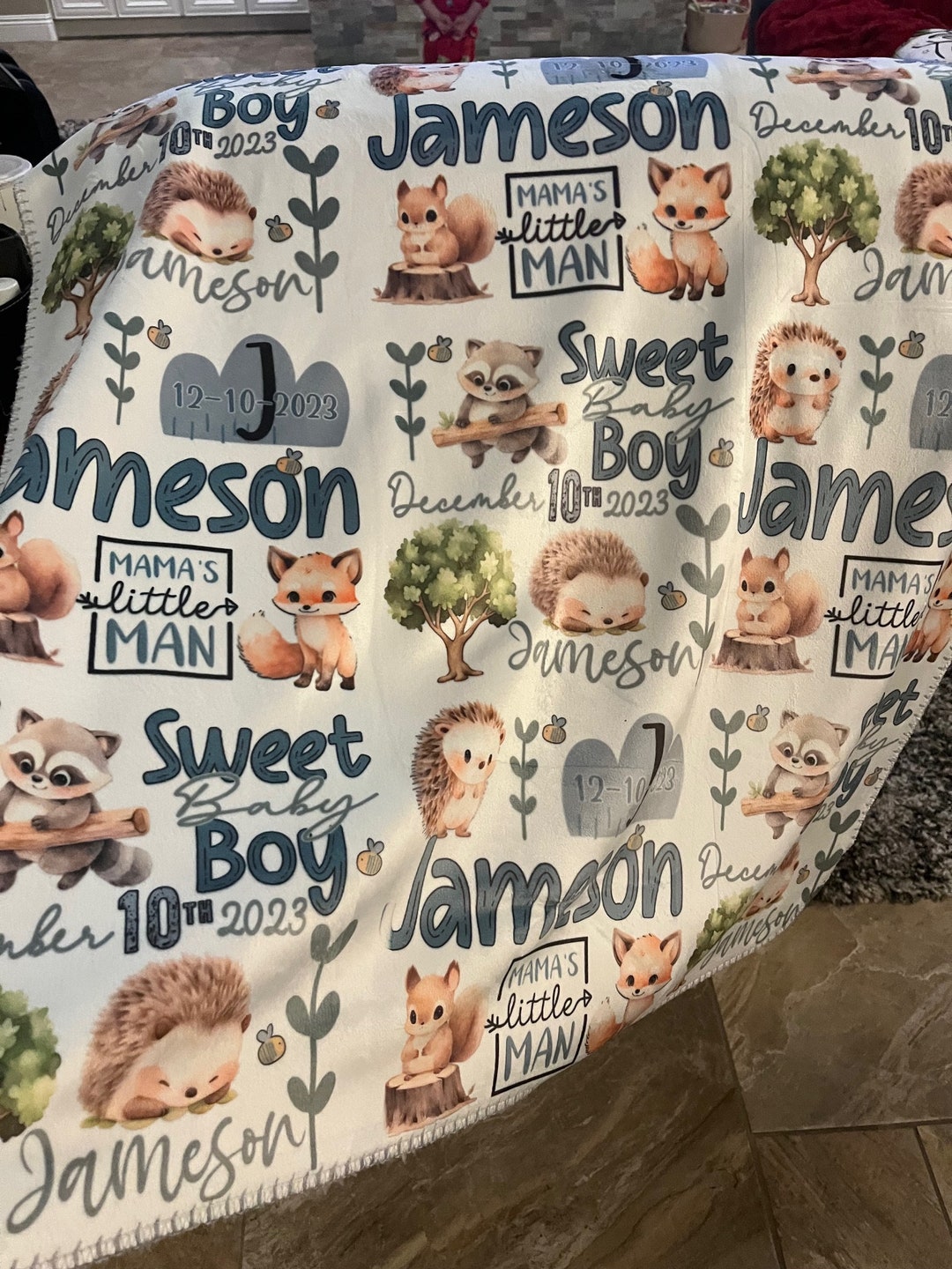 2 Designs to Woodland Baby Square Design Add Name Use 1 Square or Many ...