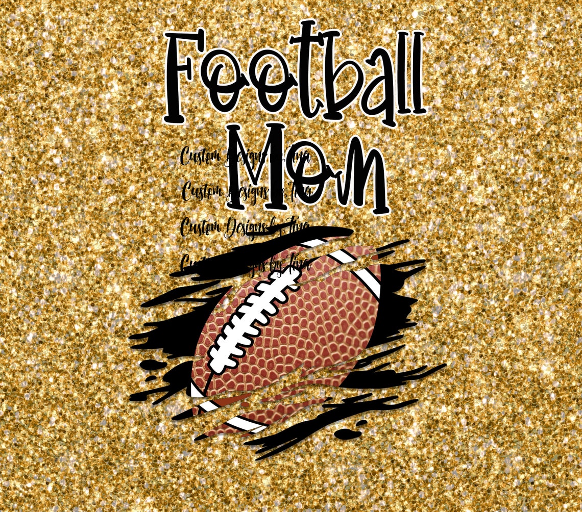 Football Mom Gold Glitter Background Instant Download Digital - Etsy