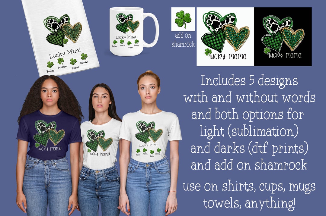 5 Designs to Build Your Own Variety Design Add Names Words St. Pattys ...