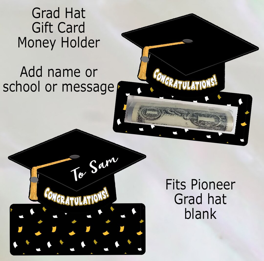 2023 Graduation Hat Cash Holder Gift Card Instant Download Digital ...
