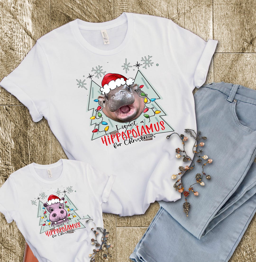 I Want a Hippopotamus for Christmas Shirt or Other Use Instant Download ...