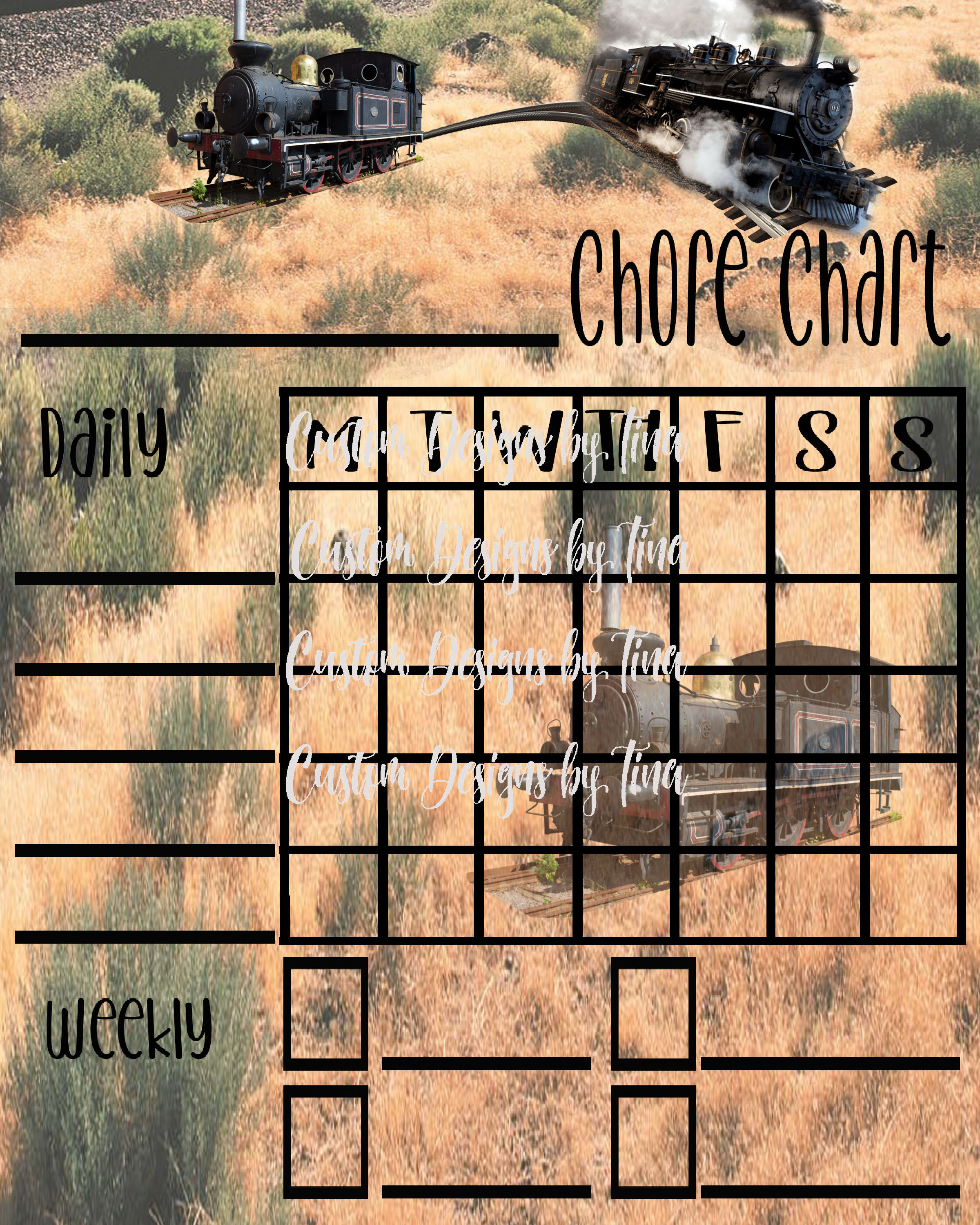 Chore Chart Bundle 2 Dry Erase Boards 6 Design Options - Etsy