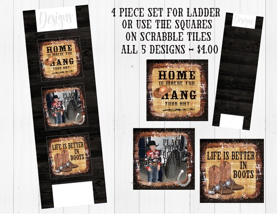 Western Ladder Bundle Digital Sublimation Design for Out of | Etsy