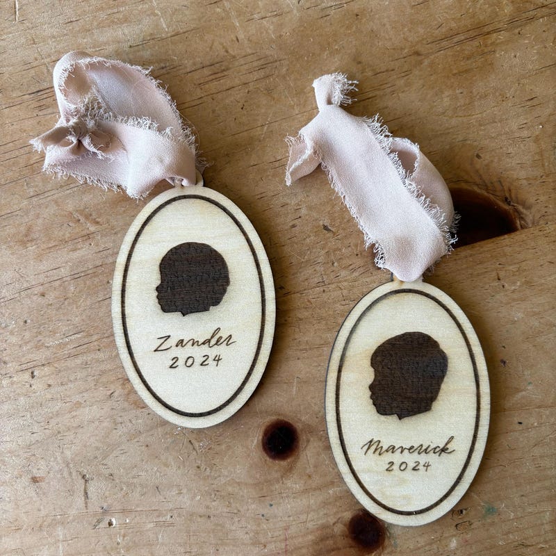 Silhouette Ornament - Etsy