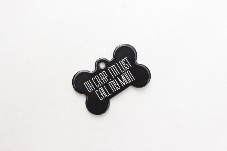 Oh Crap I'm Lost Dog Tag Funny Dog ID Tag I'm Lost - Etsy