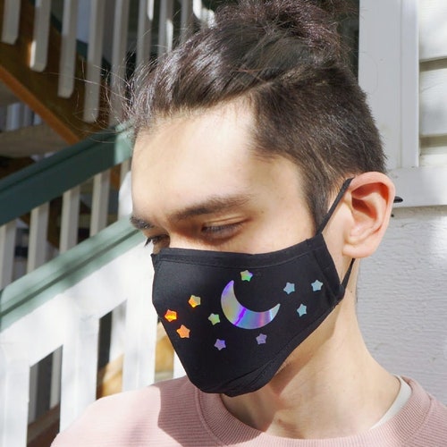 Kawaii Wings Face Mask: Three Cotton Layers Nose Wire and - Etsy