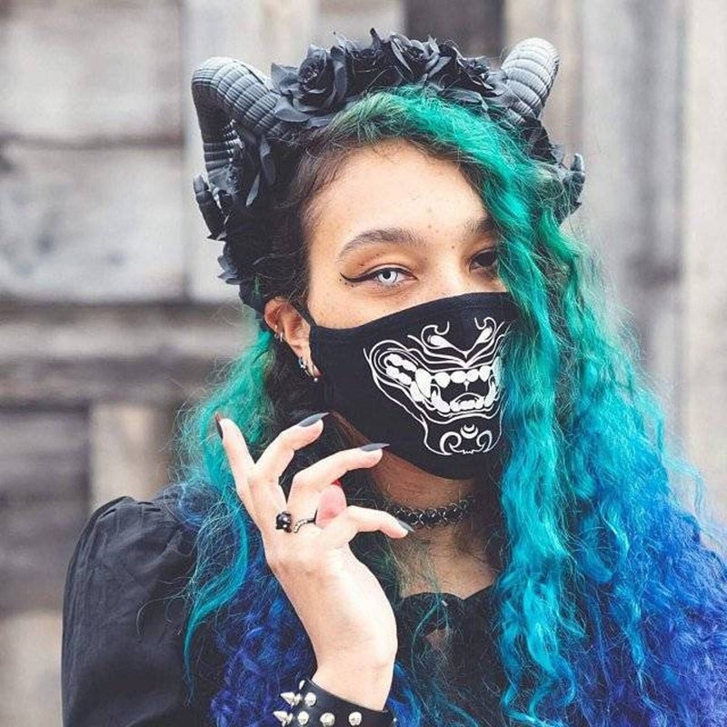 Oni Face Mask - Etsy