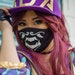 Akali KDA/POPSTAR Uv/ Glow in the Dark MASK, 3 Cotton Layers, Nose Wire ...