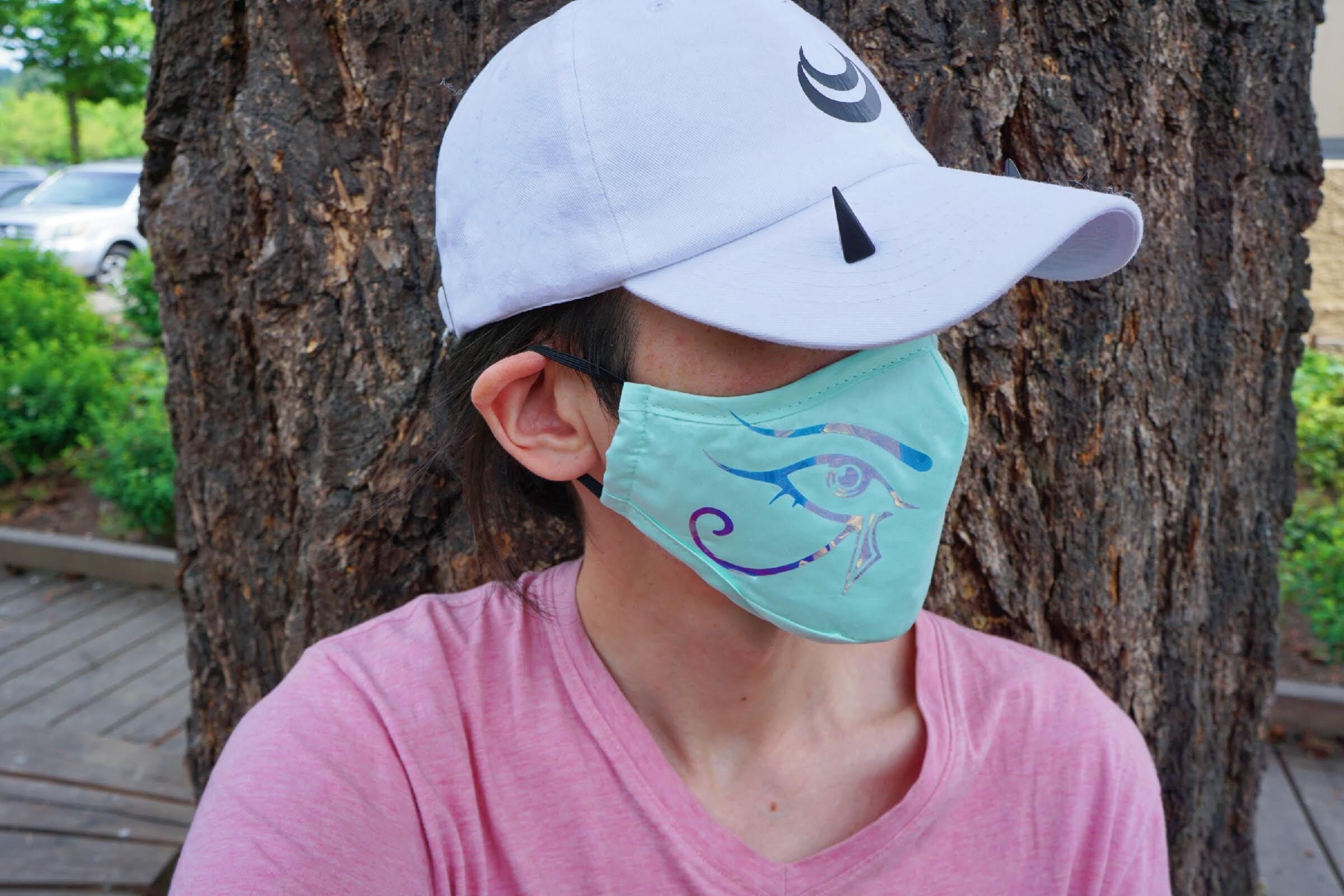 Egyptian Eye: Three Layer Face Mask With Nose Wire and Filter - Etsy