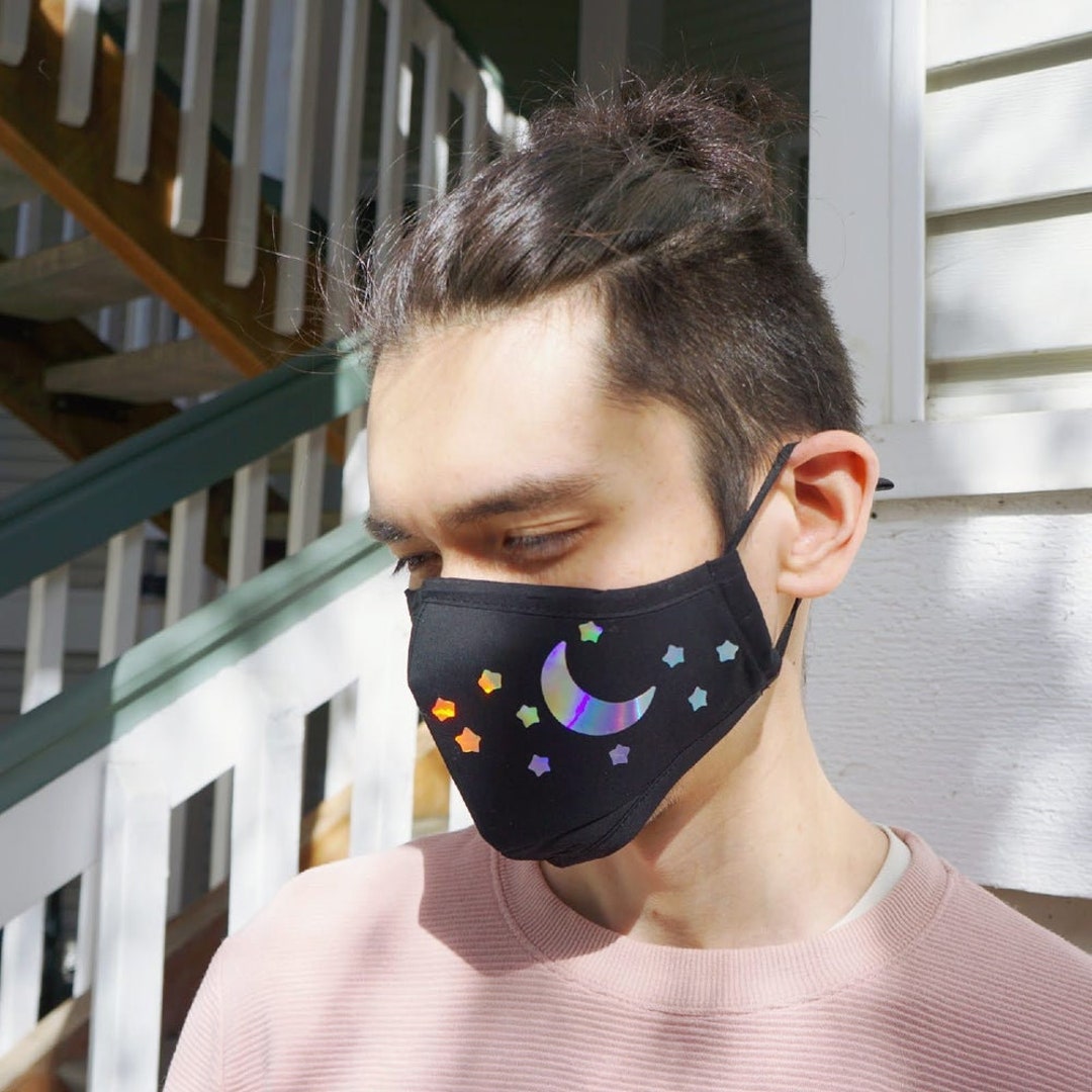 Starry Moon Face Mask: With Filter and Nose Wire - Etsy