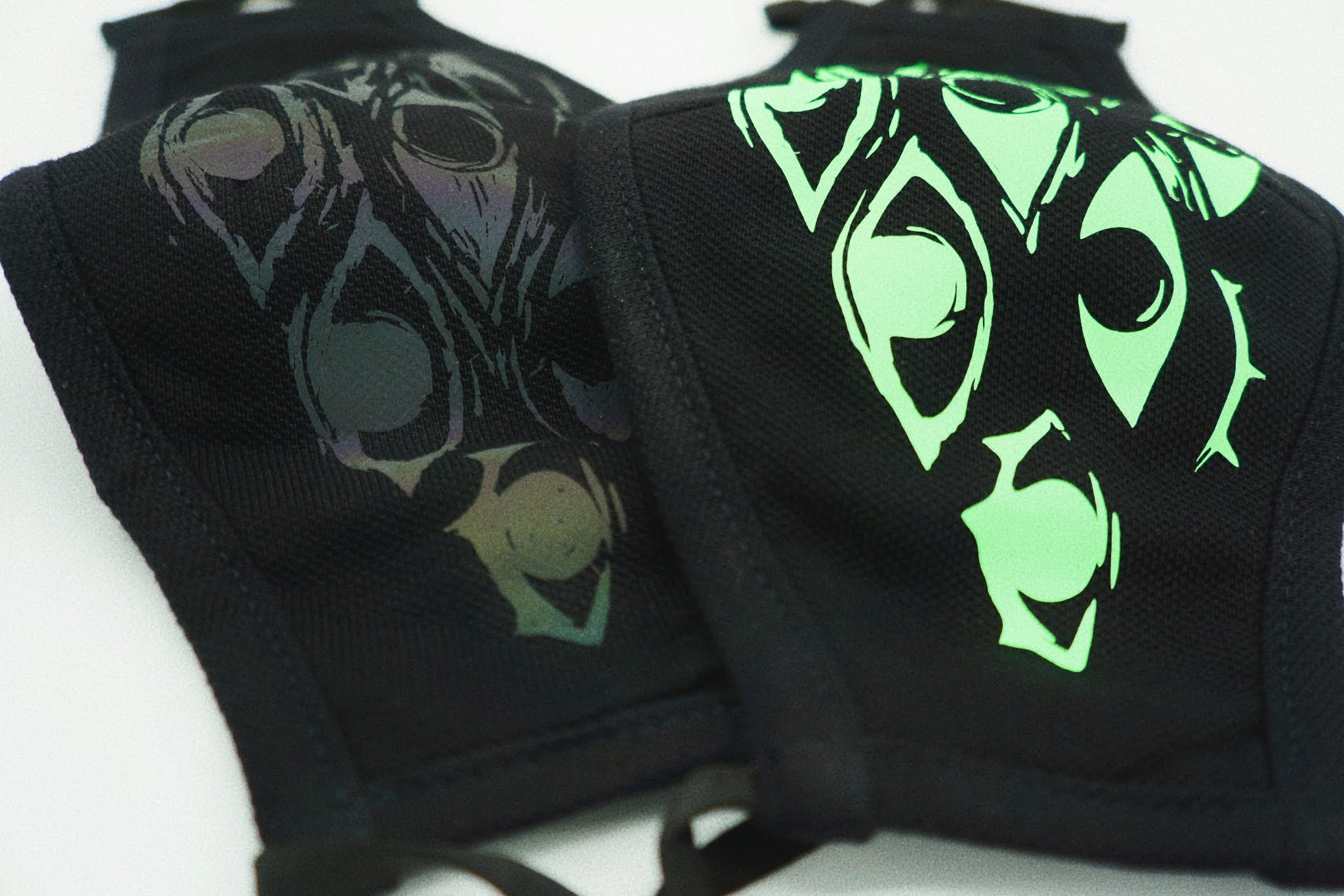 Glowing Eye Face Mask : Reflective/ Glow in the Dark Cotton - Etsy