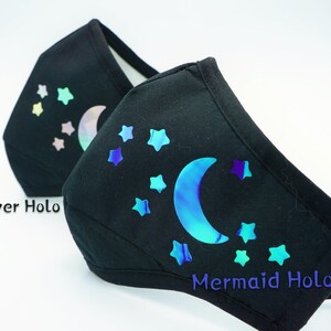 Starry Moon Face Mask: With Filter and Nose Wire - Etsy