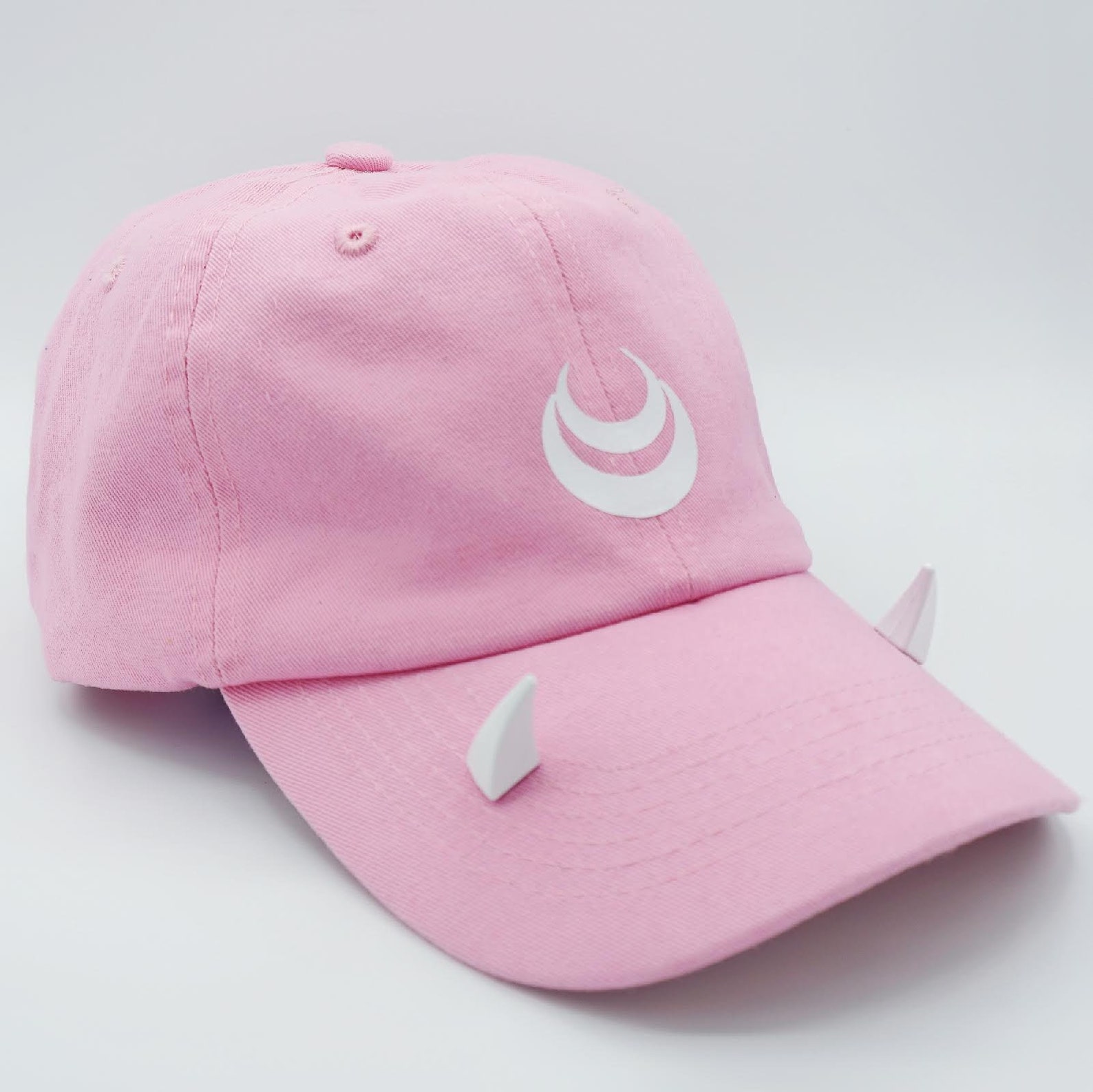Sekai Oni Horned Dad Hat (pink Edition) - Etsy