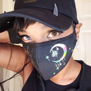 Luna Y Sol (sun and Moon) Face Mask: Three Cotton Layers, Filters, and ...