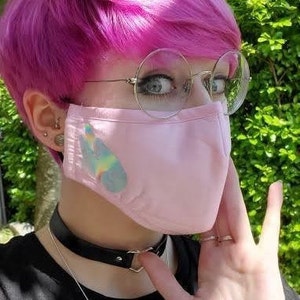 Kawaii Wings Face Mask: Three Cotton Layers, Nose Wire, and Filter S - Etsy