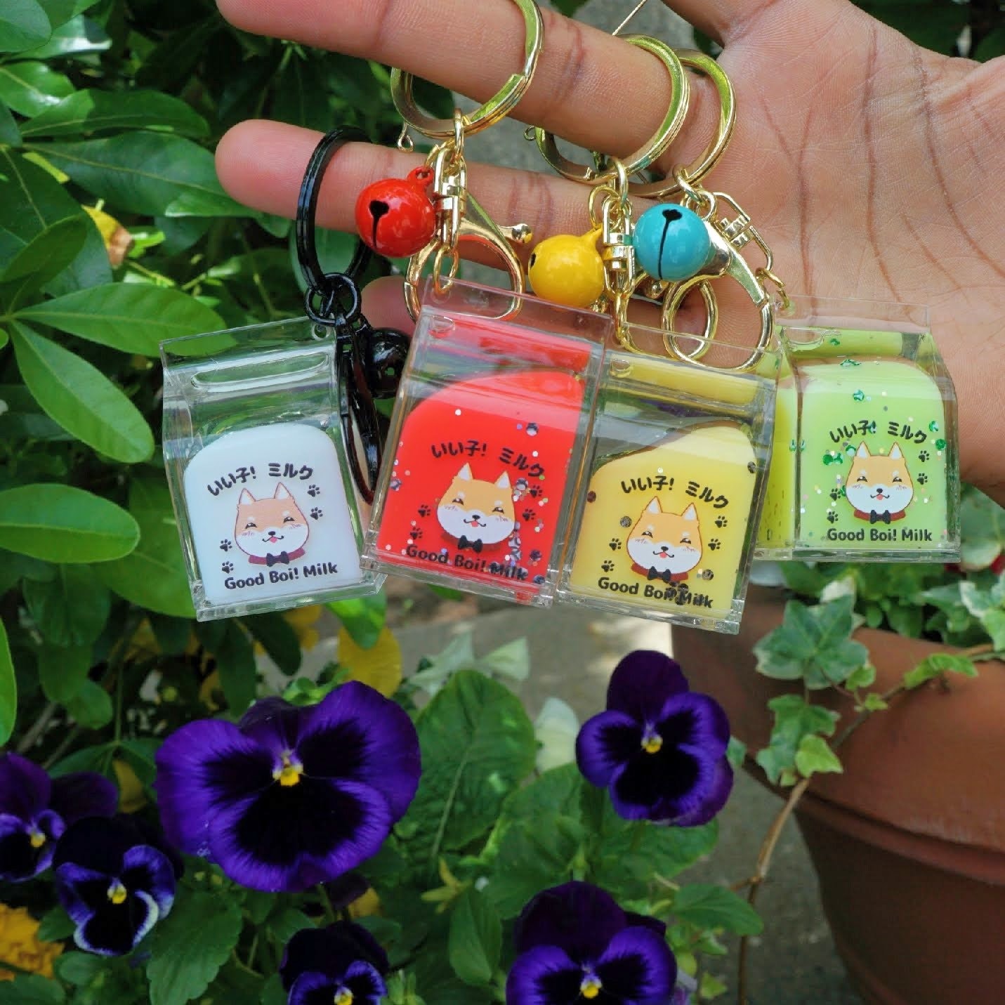 Shiba Inu Good Boi! Milk Keychain - Etsy