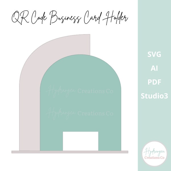 Qr Code Display Template - Etsy