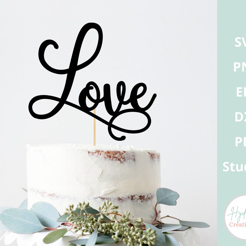 Love Cake Topper - Etsy