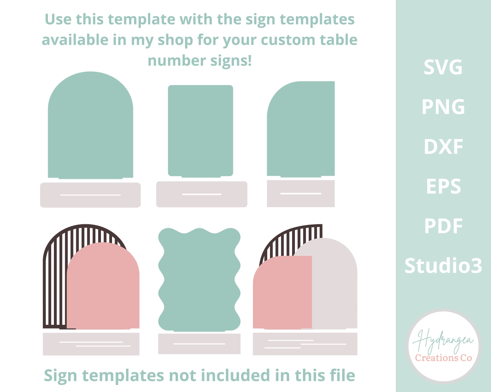 Wedding Table Numbers SVG DIY Table Decor Stationary Cards | Paper ...